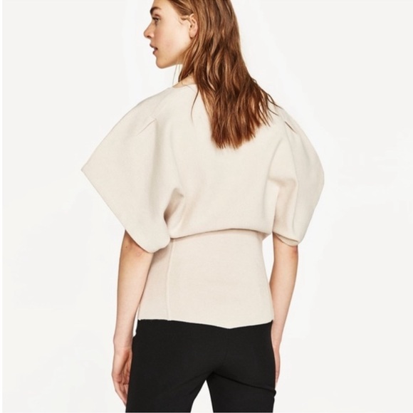 Zara | Sweaters | Zara Light Sand Colored Kimono Sleeve Sweater | Poshmark